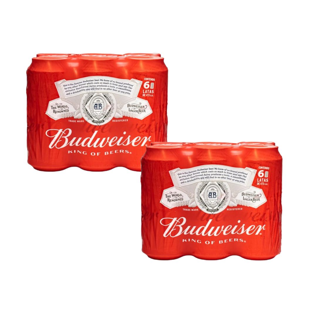 cerveza 12 latas budweiser 470cc - tren nocturno